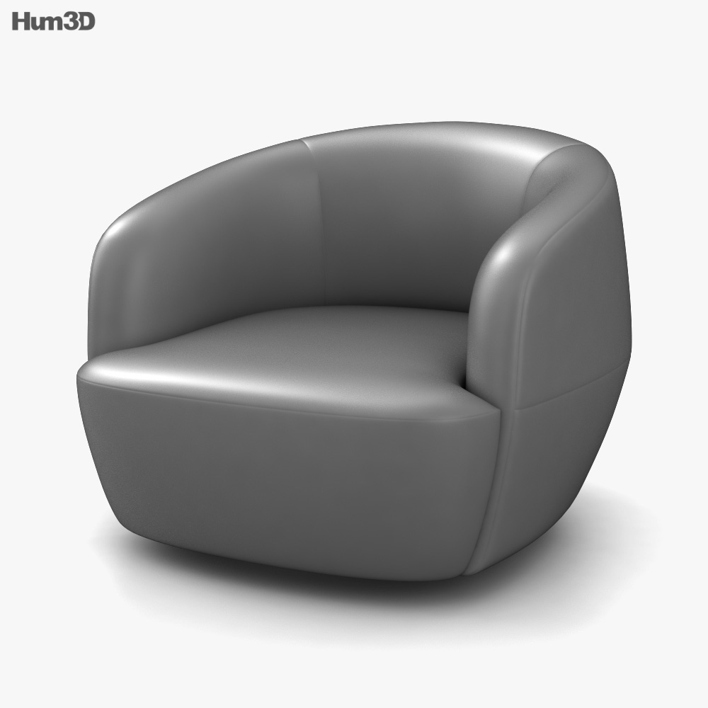 Holly Hunt Sumo Lounge chair 3D model - Download in MAX, OBJ, FBX, C4D