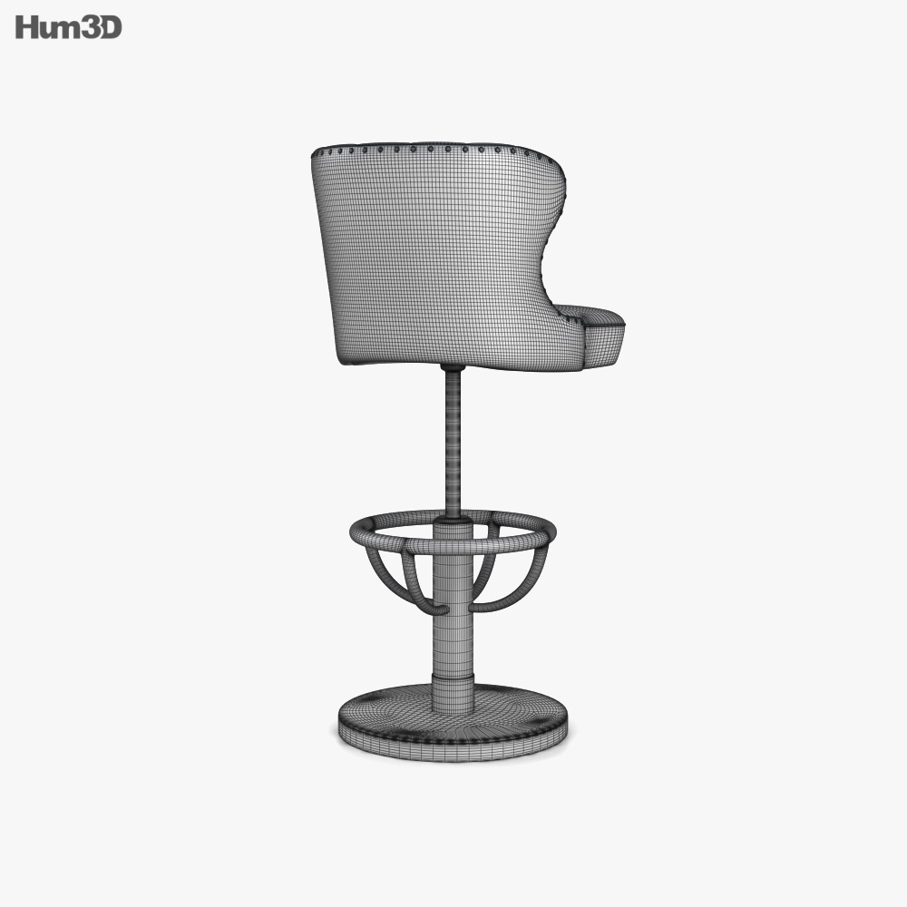 Howe Captain Bar stool 3D model - Download in MAX, OBJ, FBX, C4D