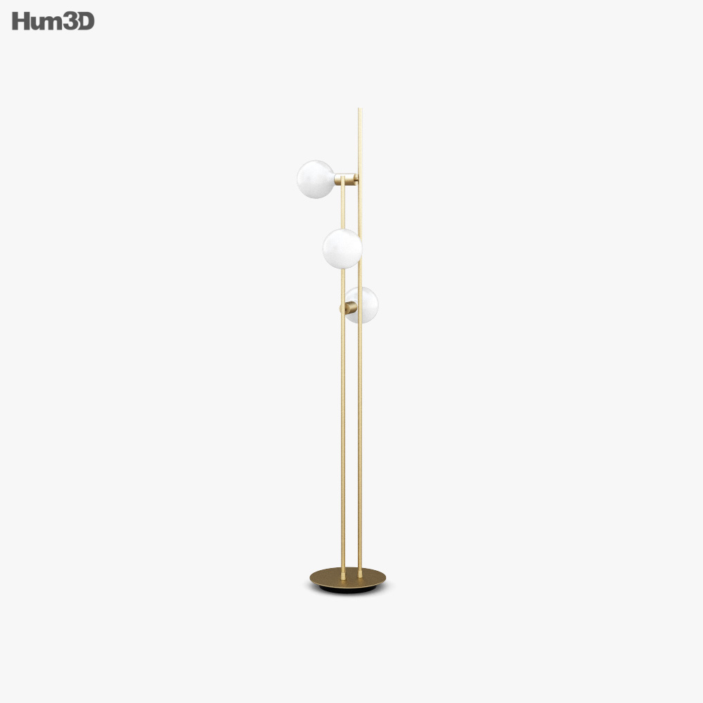 Hubsch Bulb Floor lamp 3D model - Download in MAX, OBJ, FBX, C4D