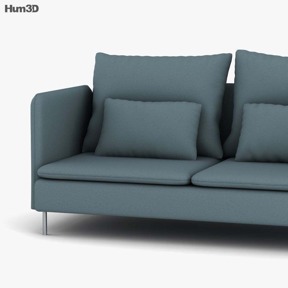 IKEA Soderhamn Sofa 3D model - Download in MAX, OBJ, FBX, C4D