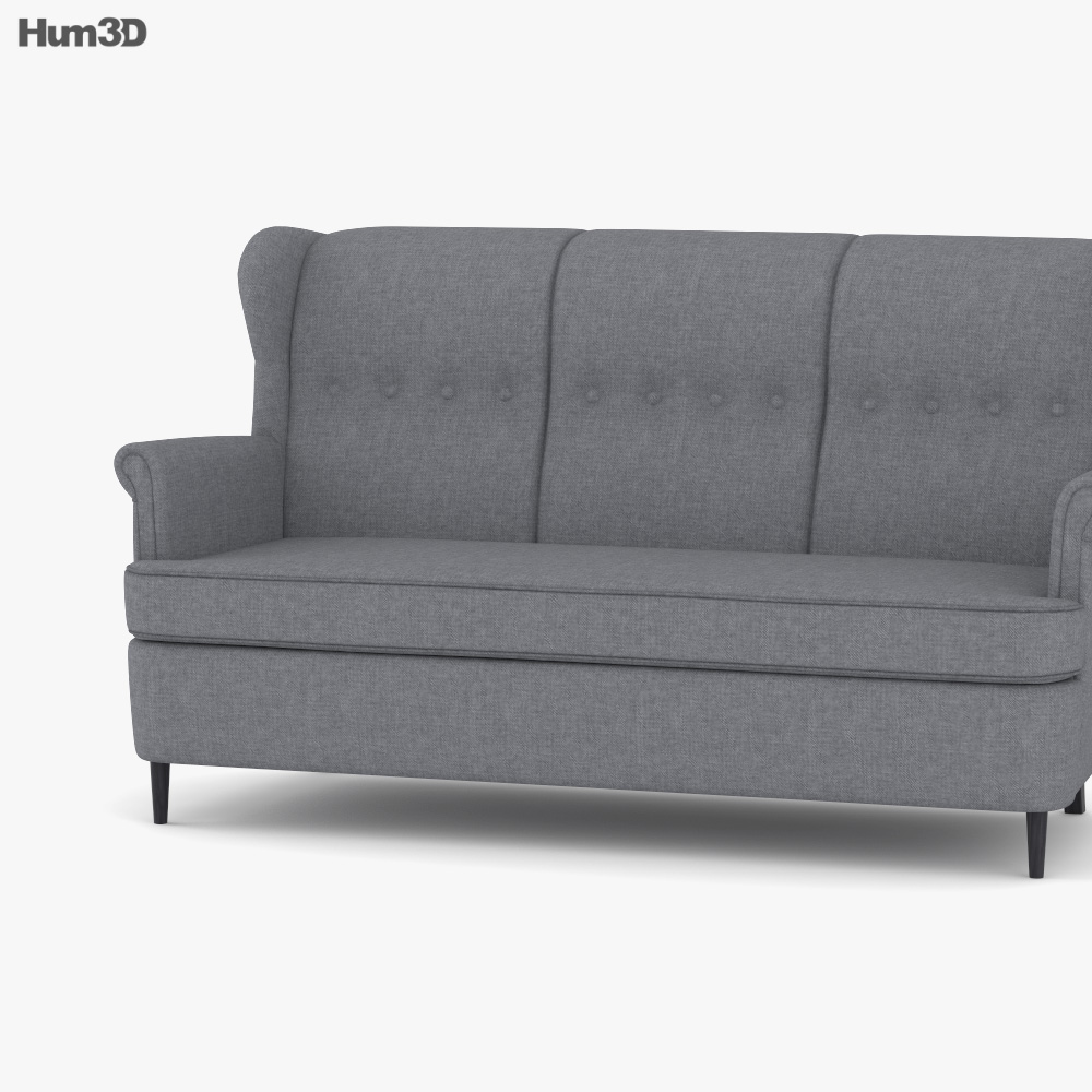 IKEA Strandmon Sofa 3D model - Download in MAX, OBJ, FBX, C4D