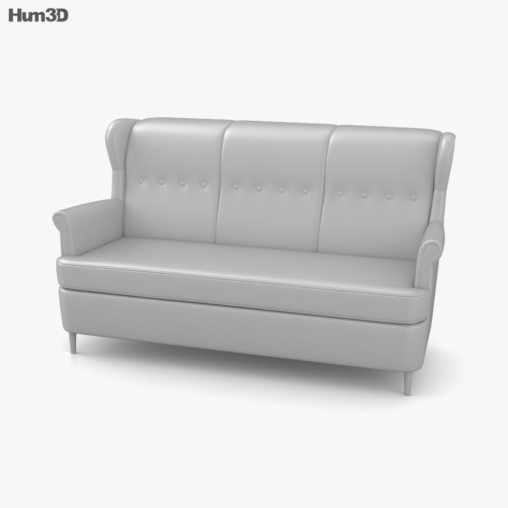 IKEA Strandmon Sofa 3D model - Download in MAX, OBJ, FBX, C4D