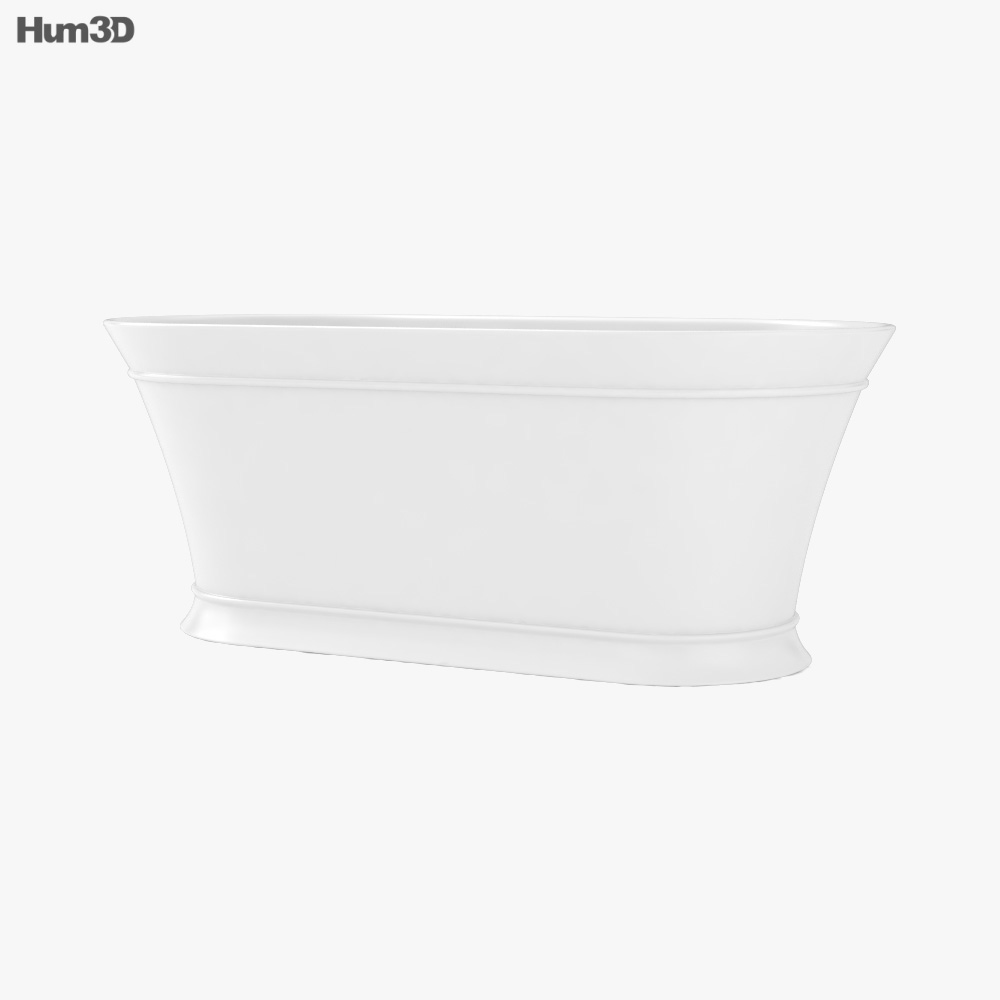 Jacuzzi Serafina Freestanding Bath 3D model - Download in MAX, OBJ, FBX ...