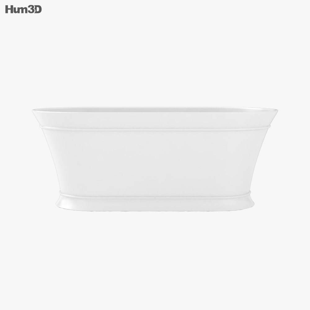 Jacuzzi Serafina Freestanding Bath 3D model - Download in MAX, OBJ, FBX ...