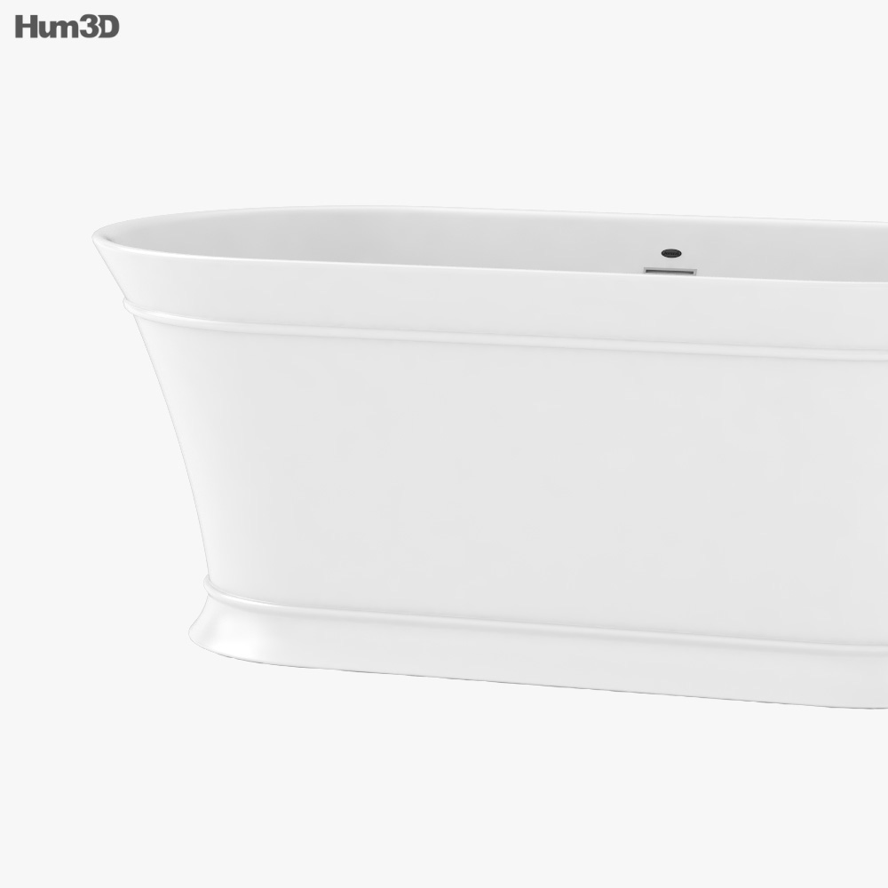 Jacuzzi Serafina Freestanding Bath 3D model - Download in MAX, OBJ, FBX ...