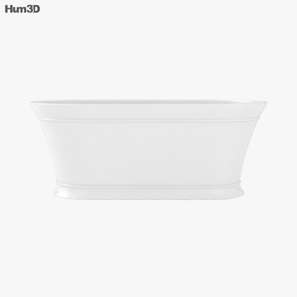 Jacuzzi Serafina Freestanding Bath 3D model - Download in MAX, OBJ, FBX ...
