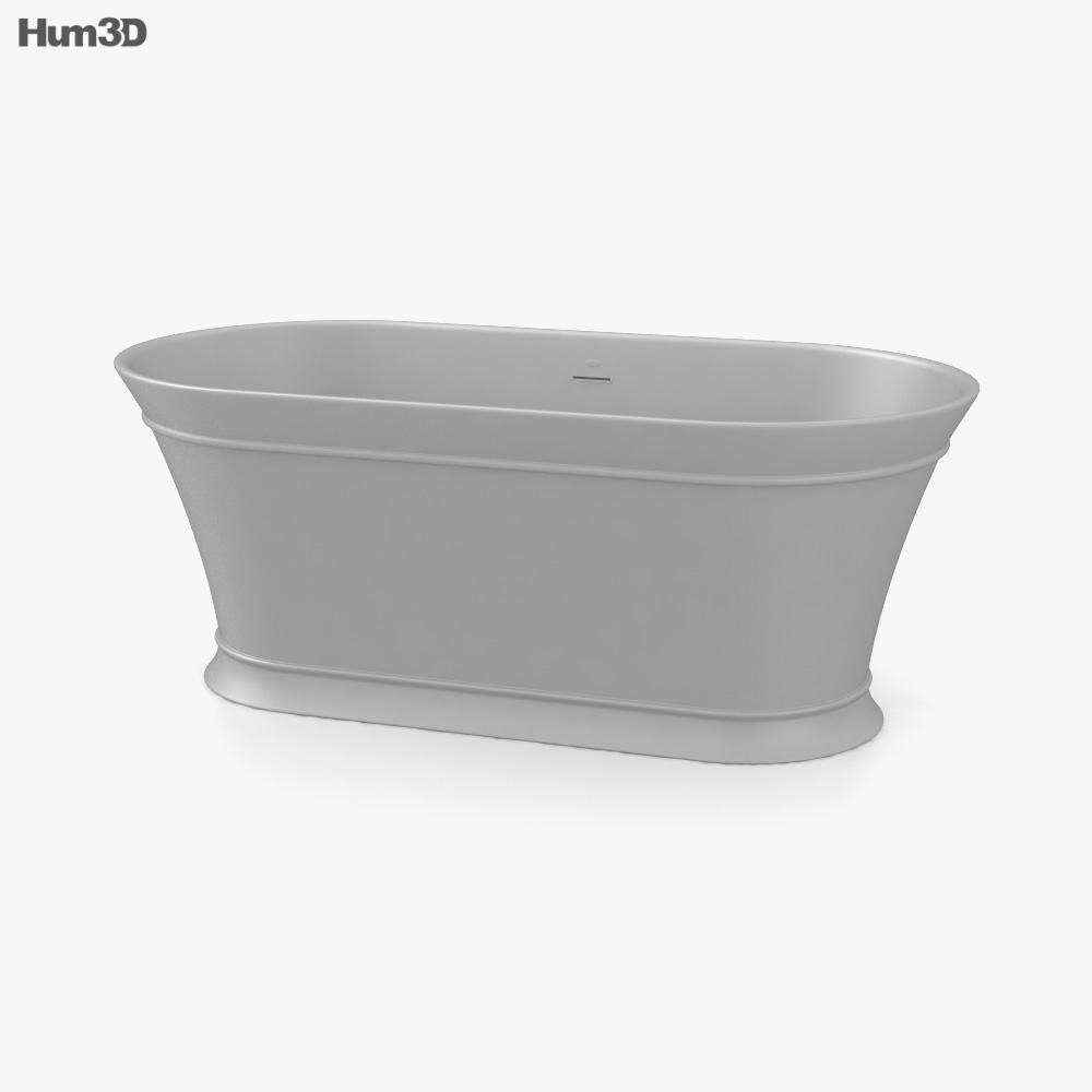 Jacuzzi Serafina Freestanding Bath 3D model - Download in MAX, OBJ, FBX ...