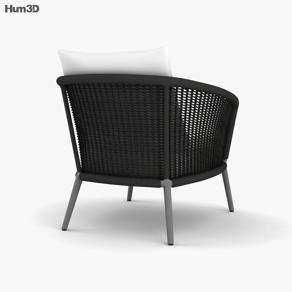 Janus Et Cie Knot Lounge chair 3D model - Download in MAX, OBJ, FBX, C4D