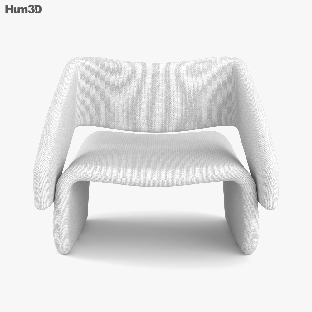 Jorge Zalszupin Ondine Lounge chair 3D model - Download in MAX, OBJ ...