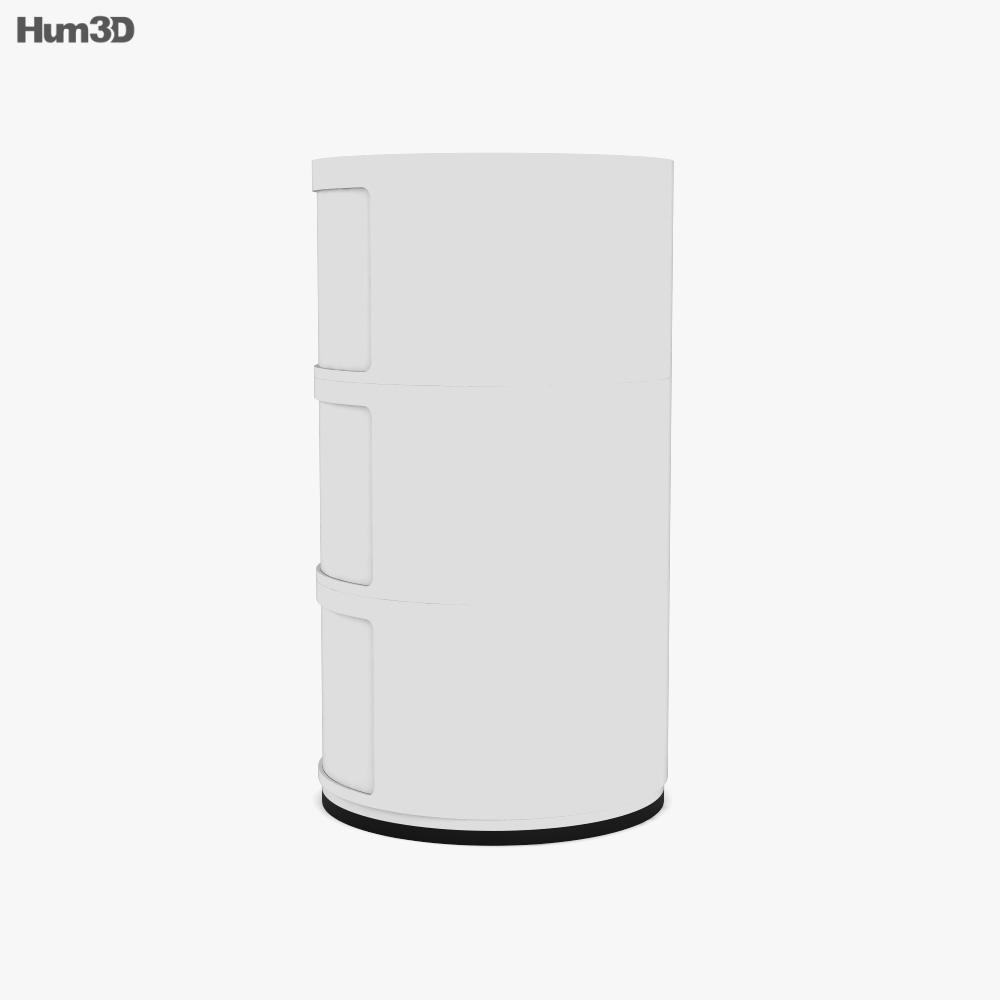 Kartell Componibili Classic Bedside table 3D model - Download in MAX ...