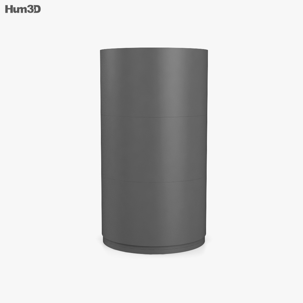 Kartell Componibili Classic Bedside table 3D model - Download in MAX ...