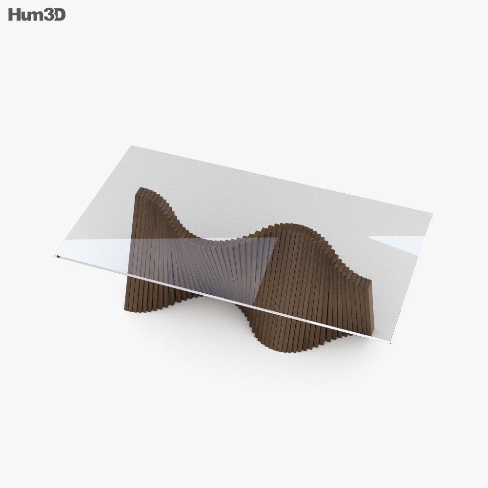 Kenneth Cobonpue Wave Dining table 3D model - Download in MAX, OBJ, FBX ...