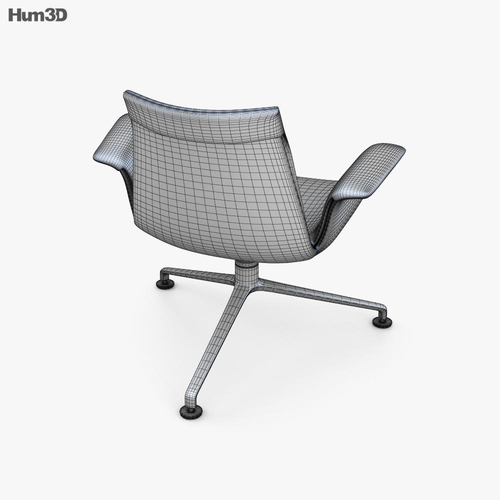 Knoll Bucket Lounge chair 3D model - Download in MAX, OBJ, FBX, C4D