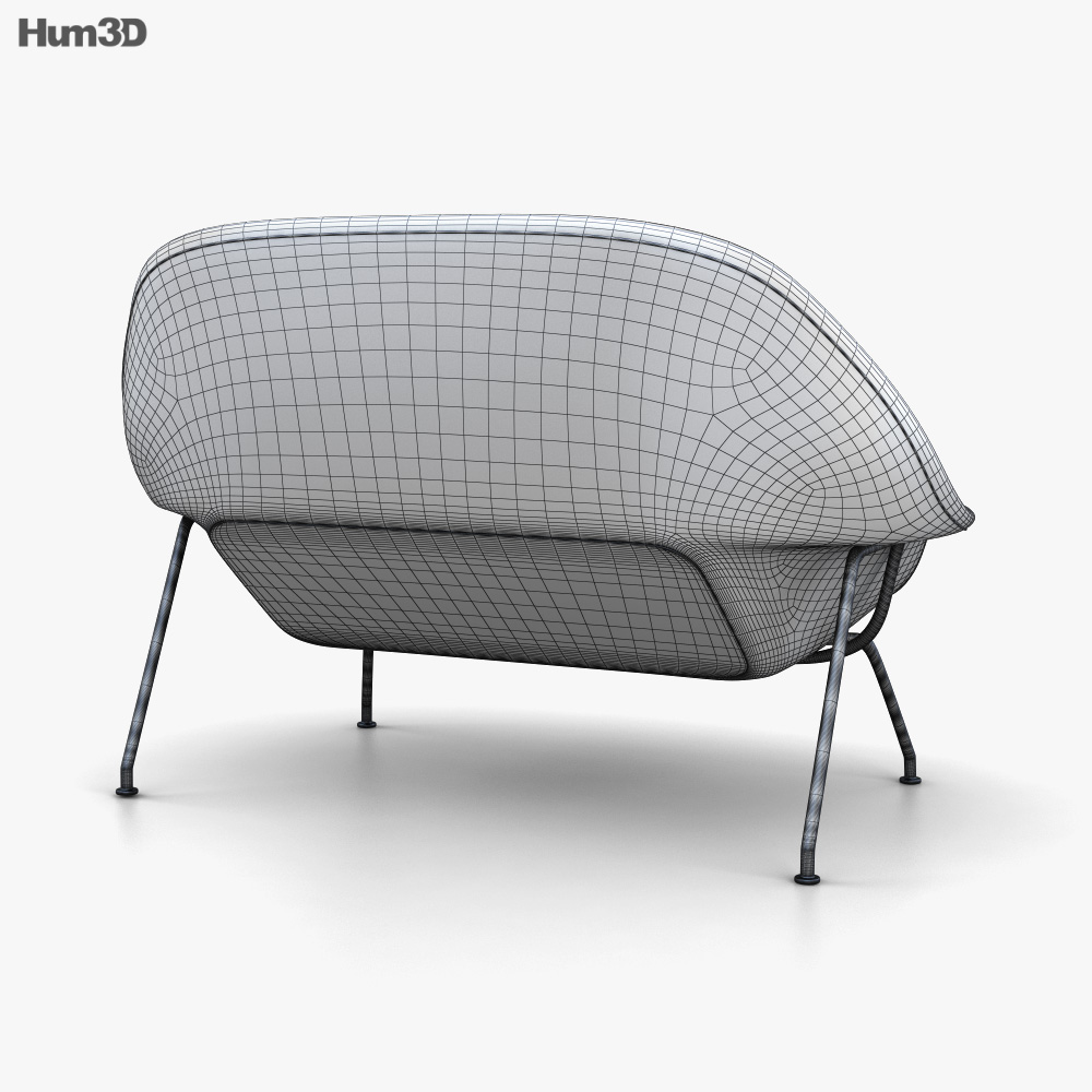 Knoll Womb Sette Sofa 3D model - Download in MAX, OBJ, FBX, C4D