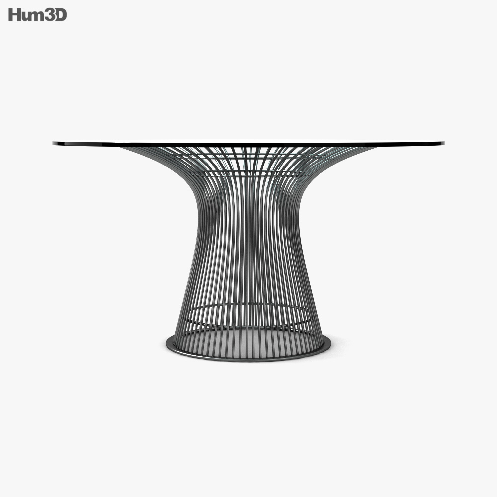 Knoll Platner Dining table 3D model - Download in MAX, OBJ, FBX, C4D