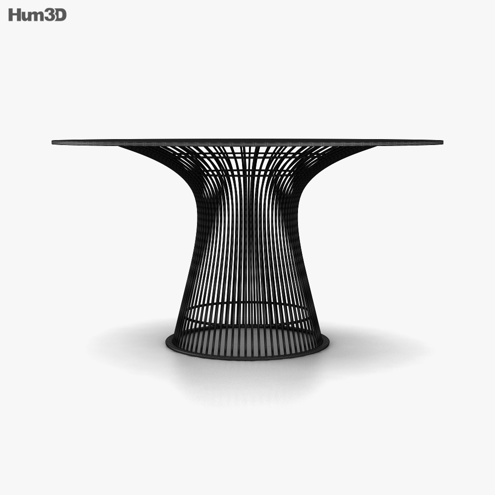Knoll Platner Dining table 3D model - Download in MAX, OBJ, FBX, C4D