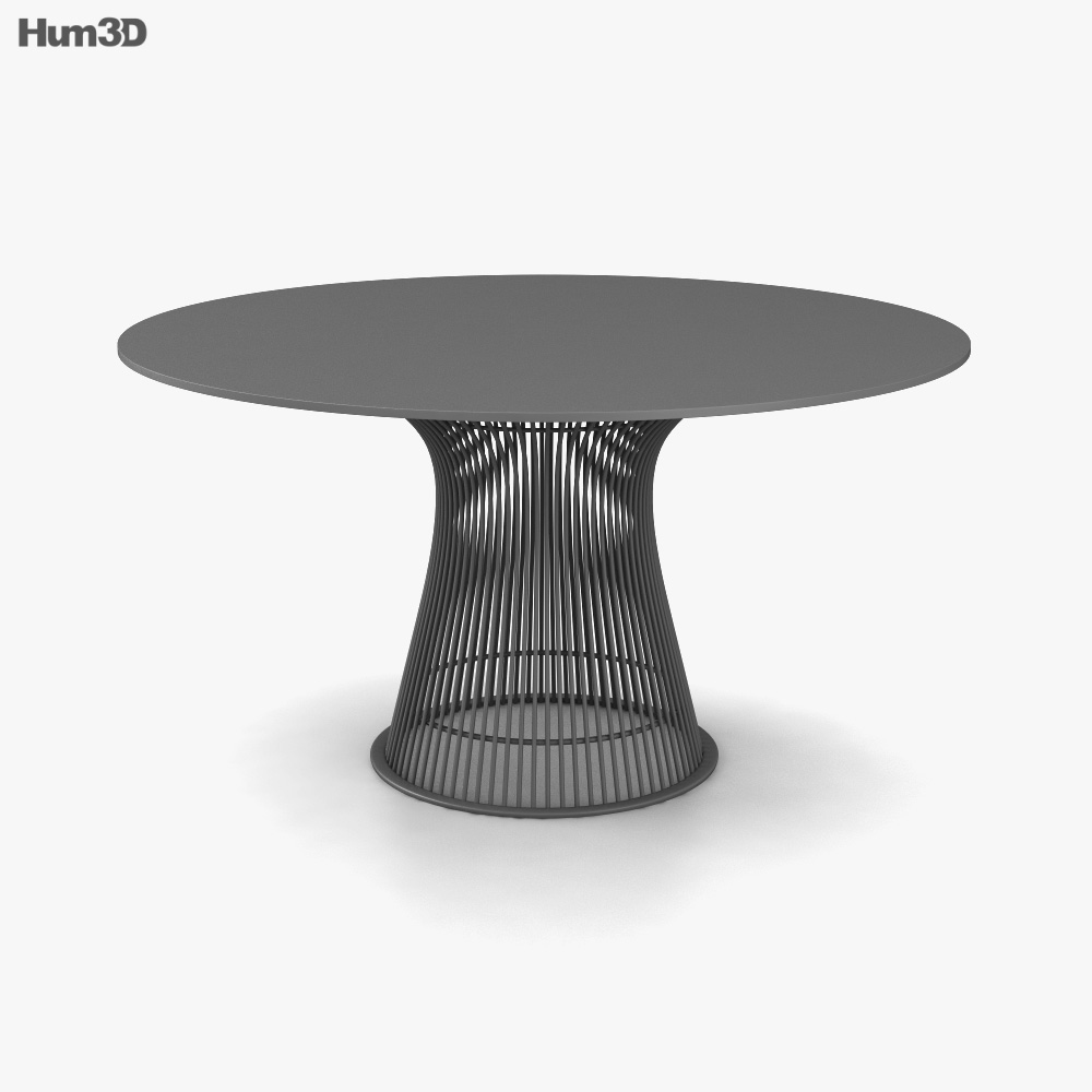 Knoll Platner Dining table 3D model - Download in MAX, OBJ, FBX, C4D