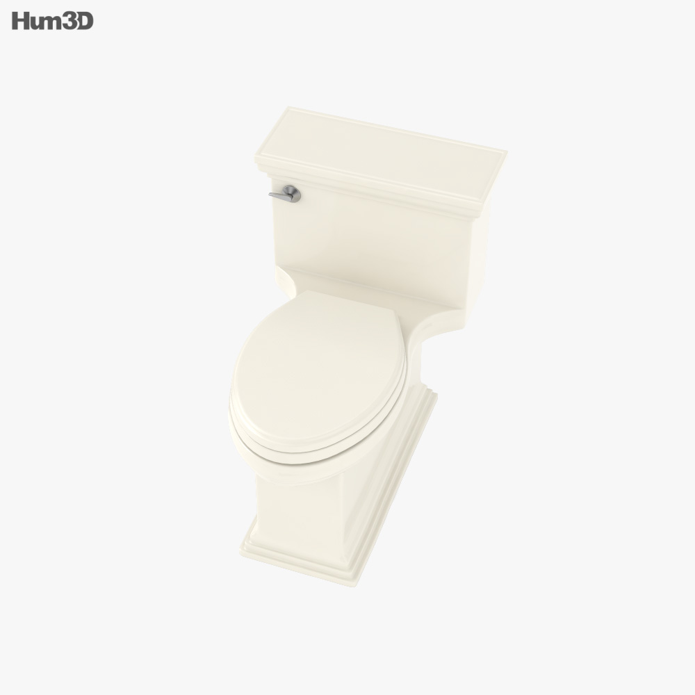 Kohler Memoirs One Piece toilet 3D model - Download in MAX, OBJ, FBX, C4D