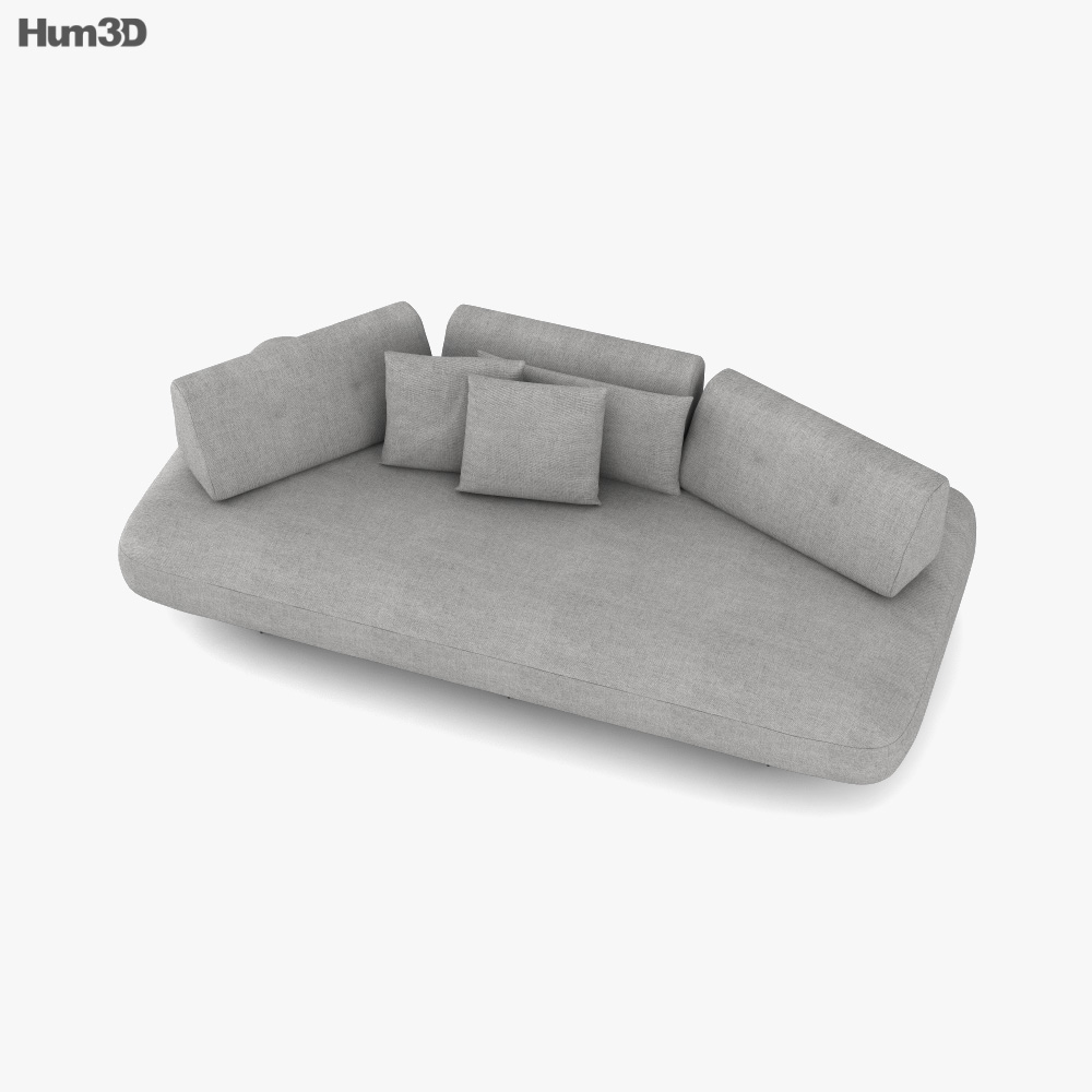 Lago Sand Sofa 3D model - Download in MAX, OBJ, FBX, C4D