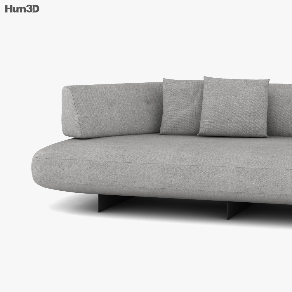 Lago Sand Sofa 3D model - Download in MAX, OBJ, FBX, C4D
