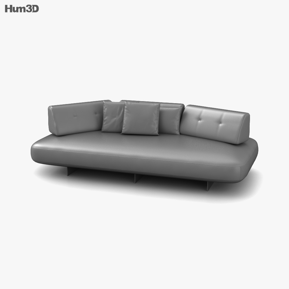Lago Sand Sofa 3D model - Download in MAX, OBJ, FBX, C4D