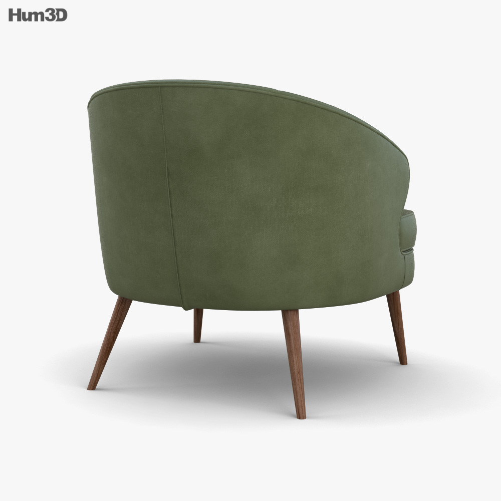 Laskasas Xangai Armchair 3D model - Download in MAX, OBJ, FBX, C4D