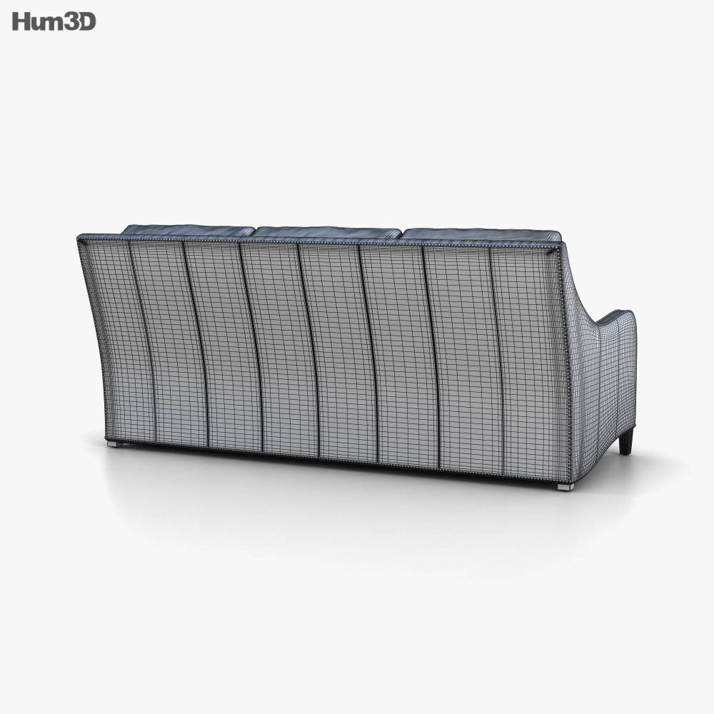 Lexington Koko Leather sofa 3D model - Download in MAX, OBJ, FBX, C4D