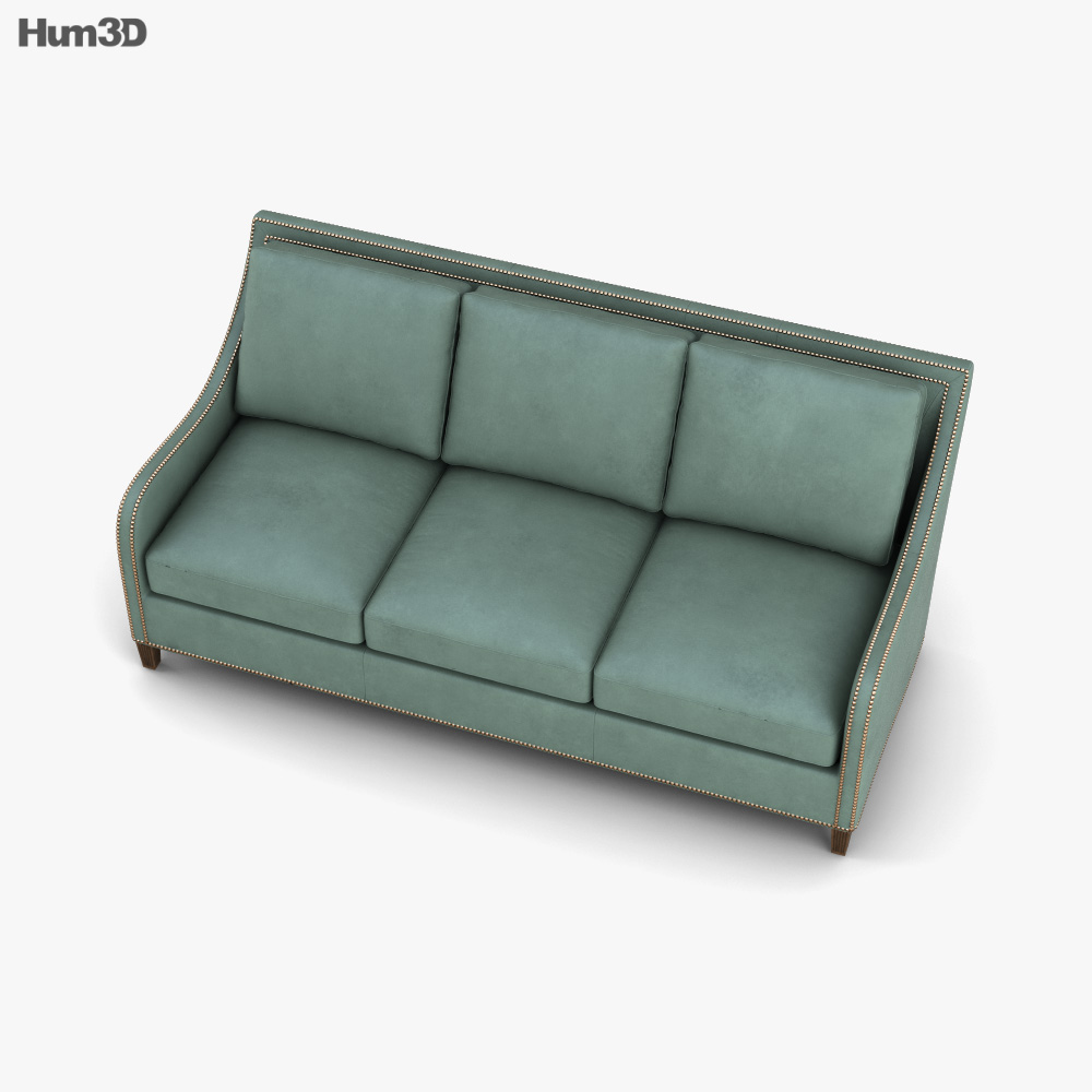 Lexington Koko Leather sofa 3D model - Download in MAX, OBJ, FBX, C4D