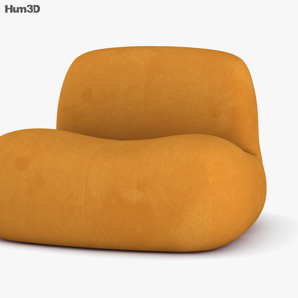 Ligne Roset Pukka Armchair 3D model - Download in MAX, OBJ, FBX, C4D