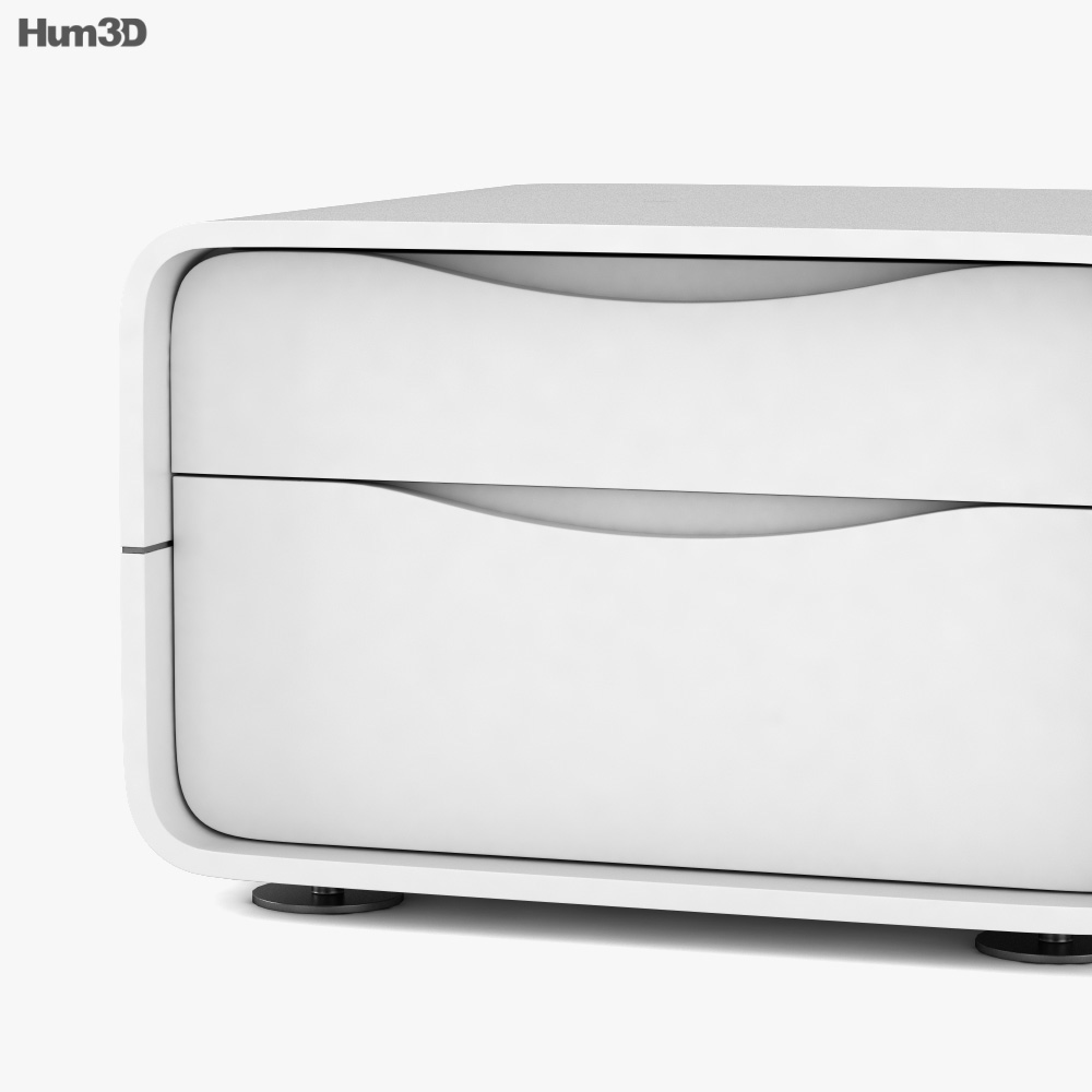 Ligne Roset Cemia Bedside table 3D model - Download in MAX, OBJ, FBX, C4D