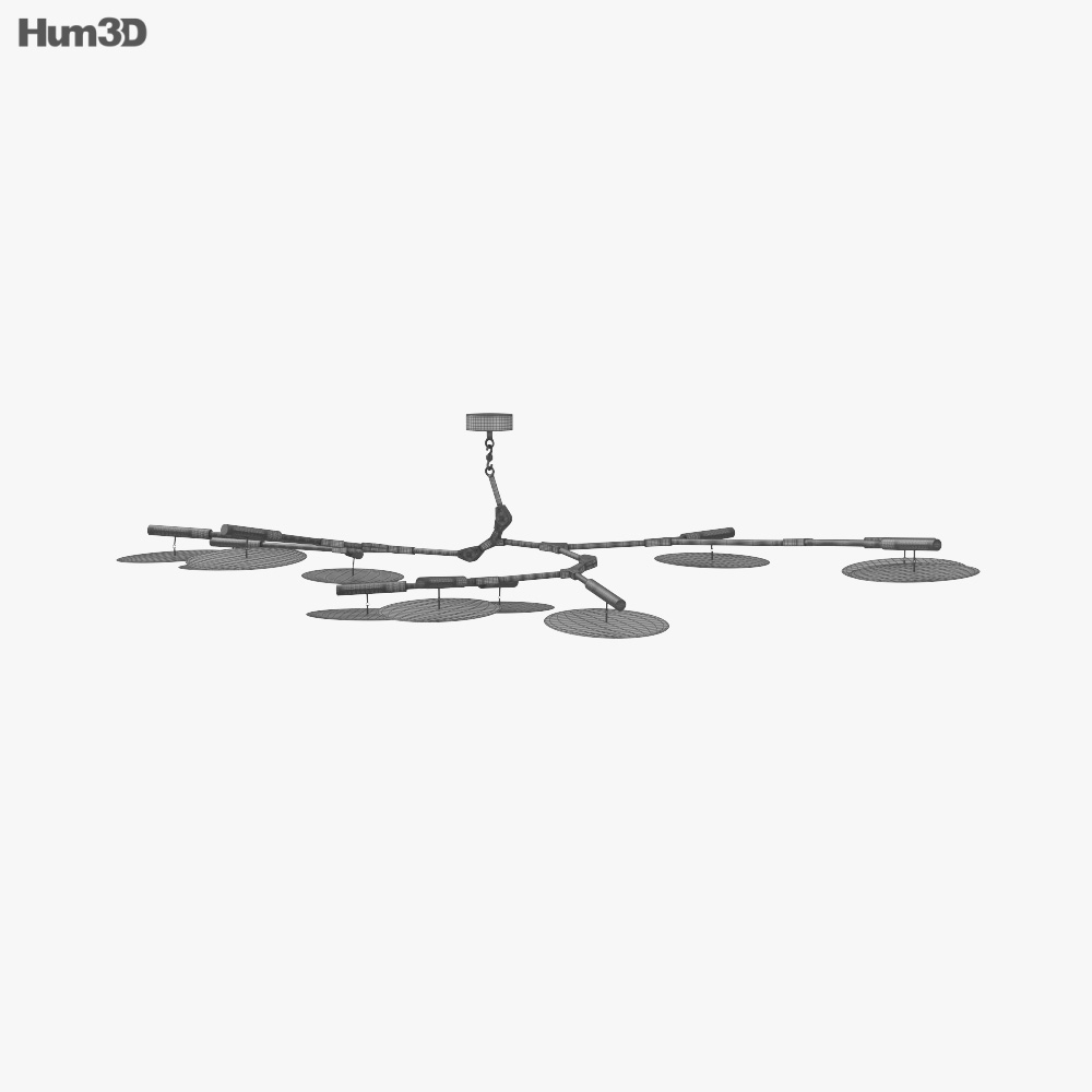 Lindsey Adelman Branching Disk Lamp 3D model - Download in MAX, OBJ ...