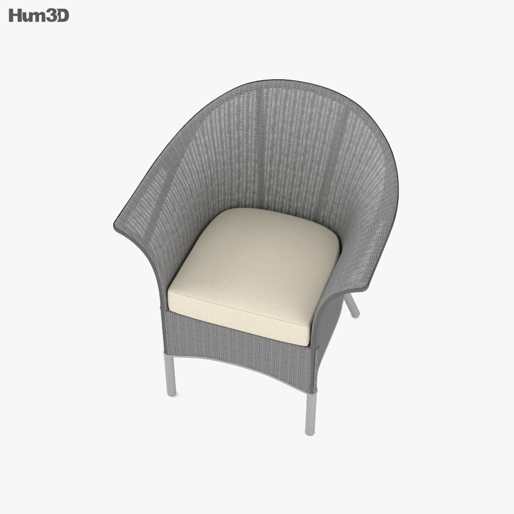 Lloyd Loom Montpellier Armchair 3D model - Download in MAX, OBJ, FBX, C4D