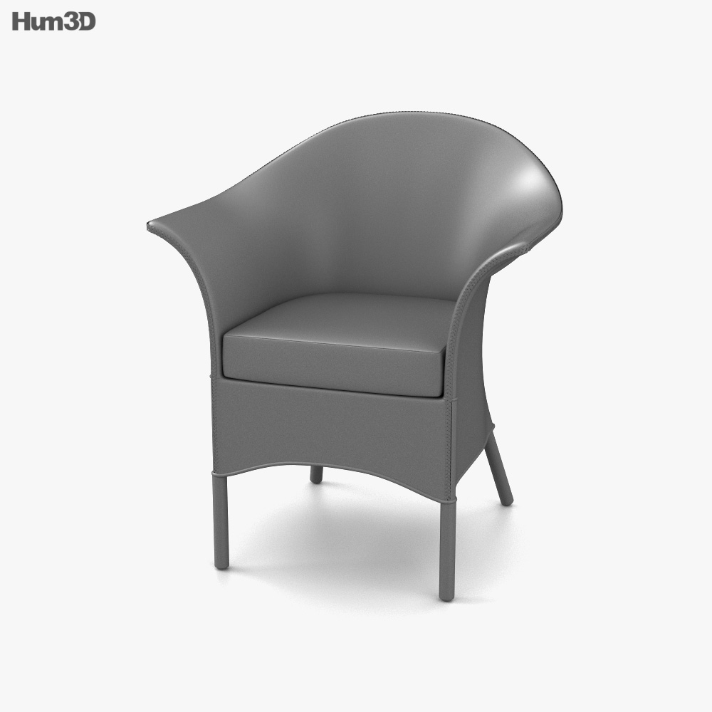 Lloyd Loom Montpellier Armchair 3D model - Download in MAX, OBJ, FBX, C4D
