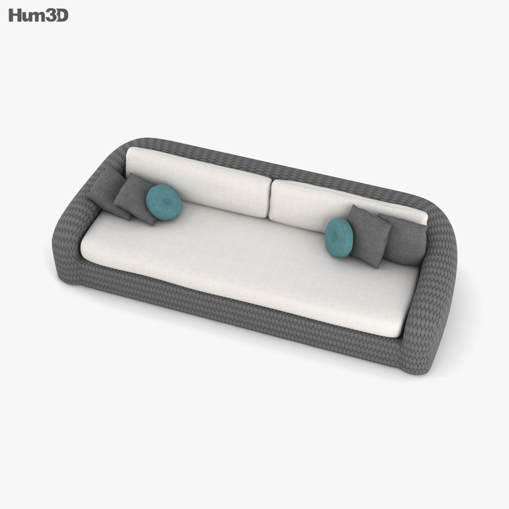 Manutti Kobo Garden Sofa 3D model - Download in MAX, OBJ, FBX, C4D
