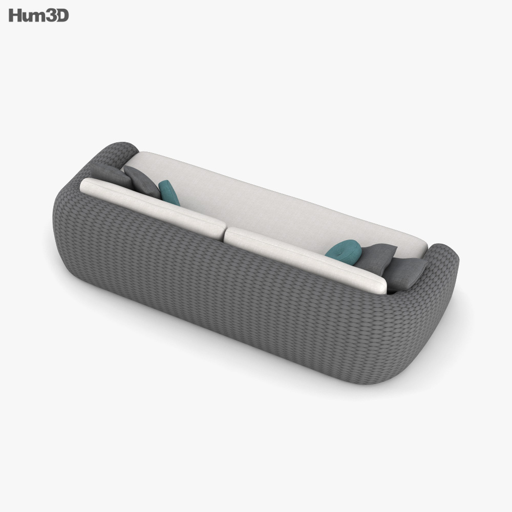 Manutti Kobo Garden Sofa 3D model - Download in MAX, OBJ, FBX, C4D