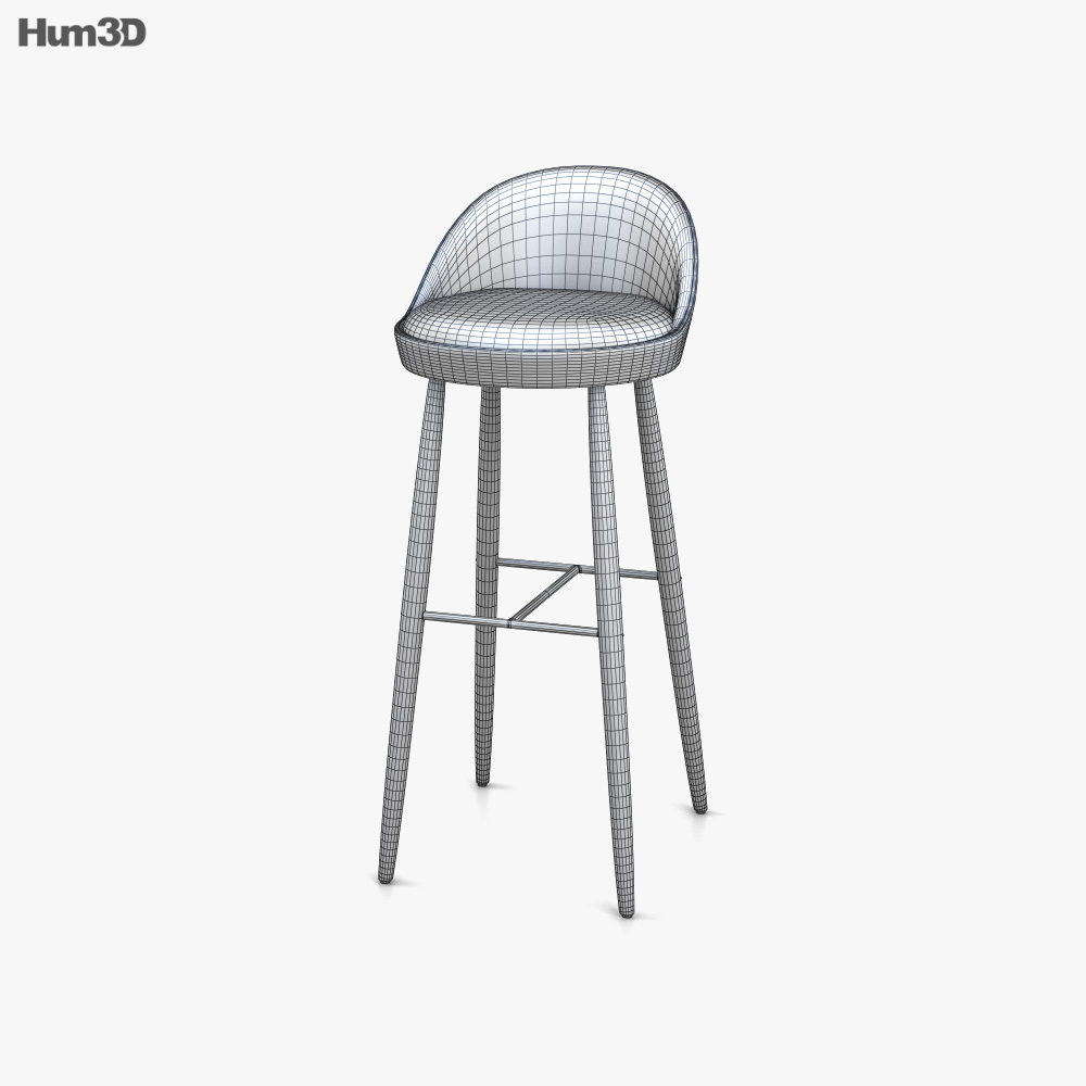 MatzForm Bodega Bar chair 3D model - Download in MAX, OBJ, FBX, C4D