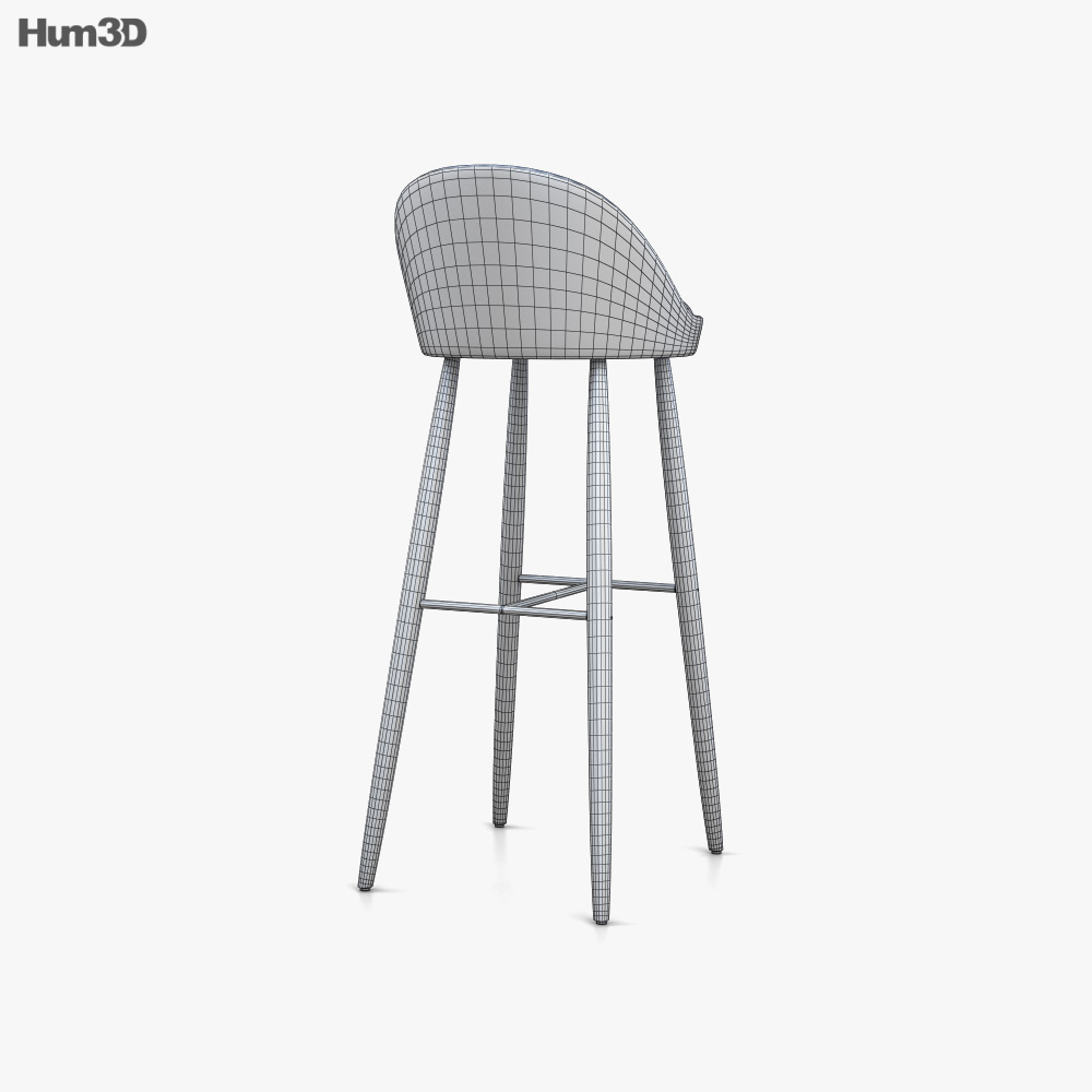 MatzForm Bodega Bar chair 3D model - Download in MAX, OBJ, FBX, C4D