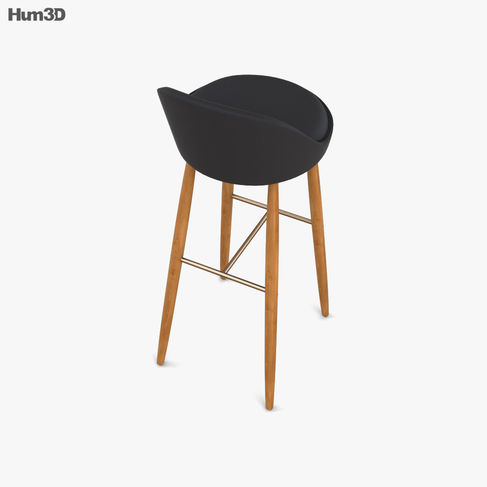 MatzForm Bodega Bar chair 3D model - Download in MAX, OBJ, FBX, C4D