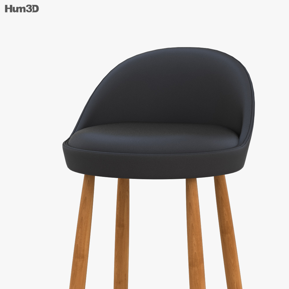 MatzForm Bodega Bar chair 3D model - Download in MAX, OBJ, FBX, C4D