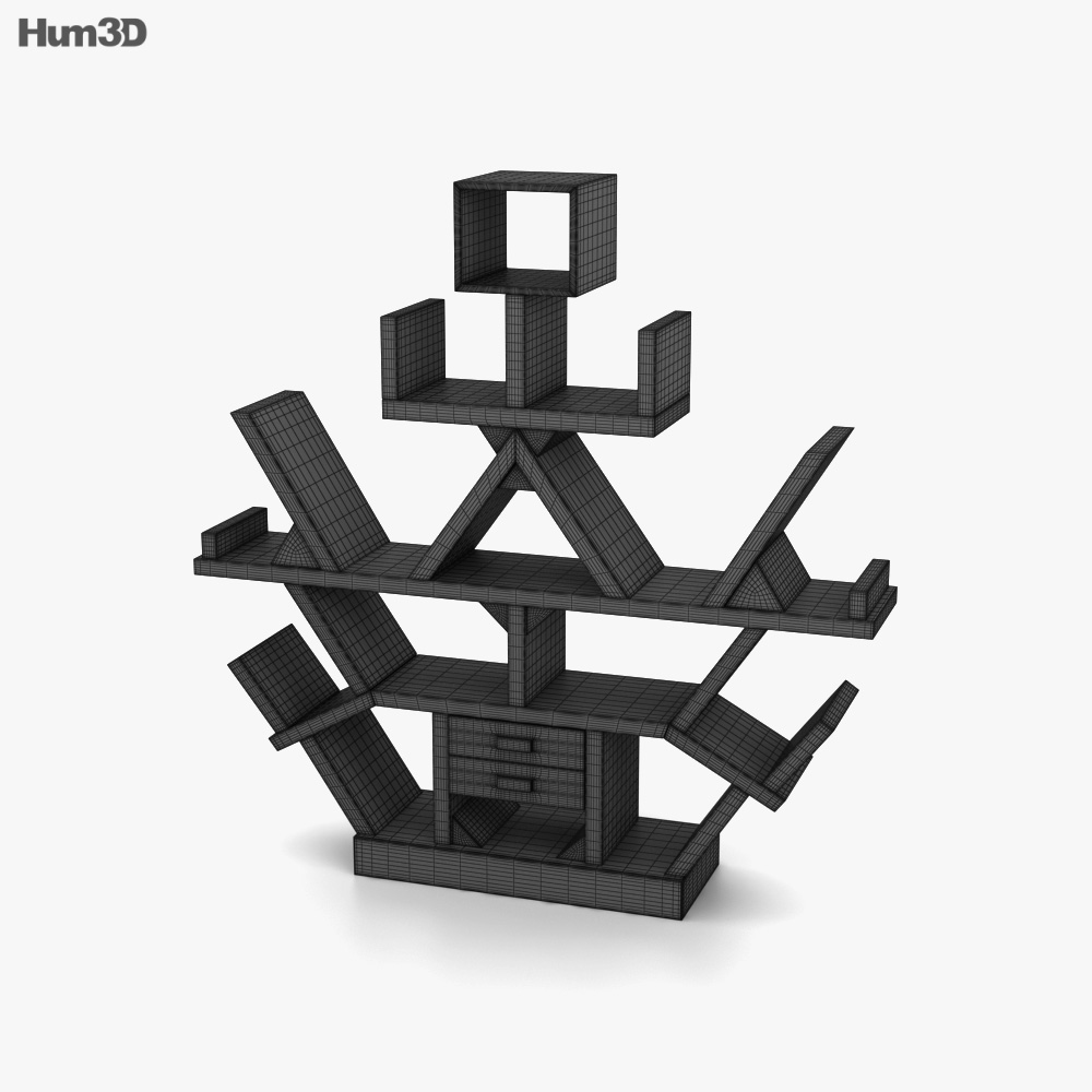 Memphis Milano Carlton Shelf 3D model - Download in MAX, OBJ, FBX, C4D