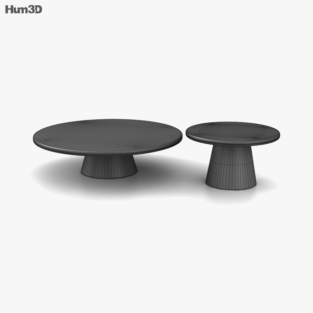 Meridiani Leon Table 3D model - Download in MAX, OBJ, FBX, C4D