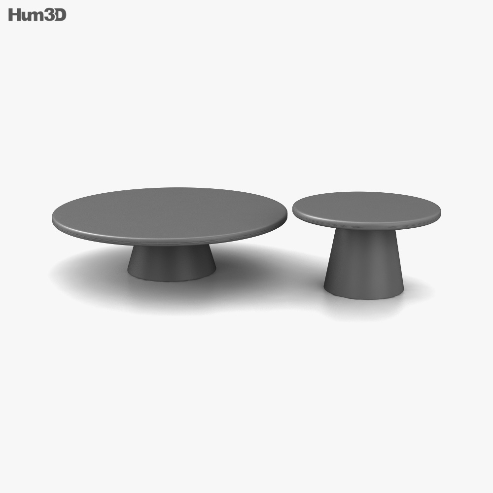 Meridiani Leon Table 3D model - Download in MAX, OBJ, FBX, C4D