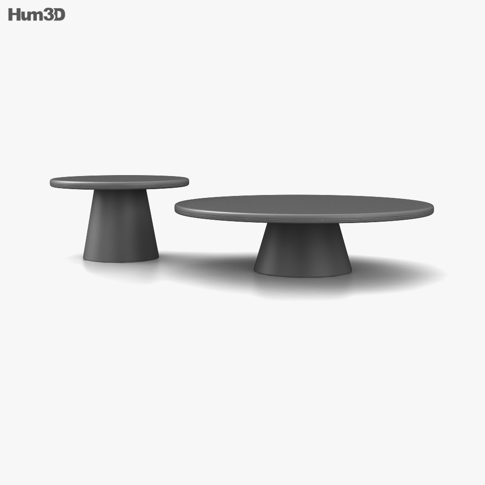 Meridiani Leon Table 3D model - Download in MAX, OBJ, FBX, C4D