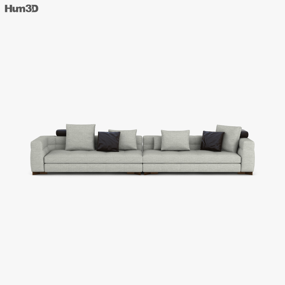 Minotti Blazer Sofa 3D model - Download in MAX, OBJ, FBX, C4D