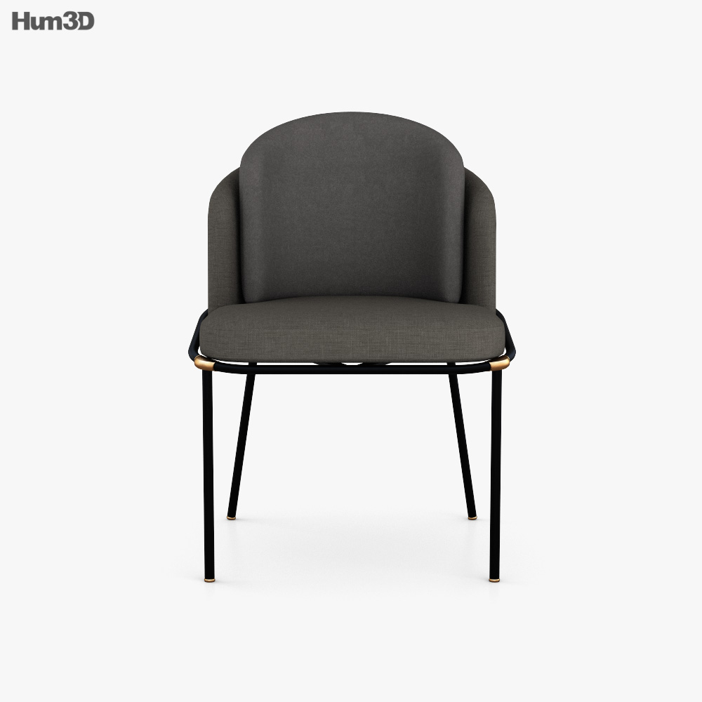 Minotti Fil Noir Chair 3D model - Download in MAX, OBJ, FBX, C4D