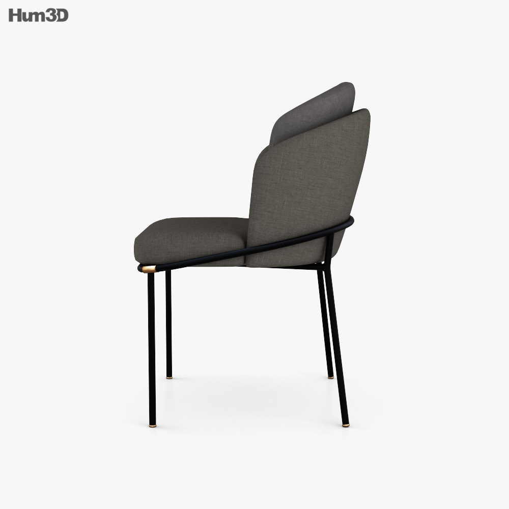 Minotti Fil Noir Chair 3D model - Download in MAX, OBJ, FBX, C4D