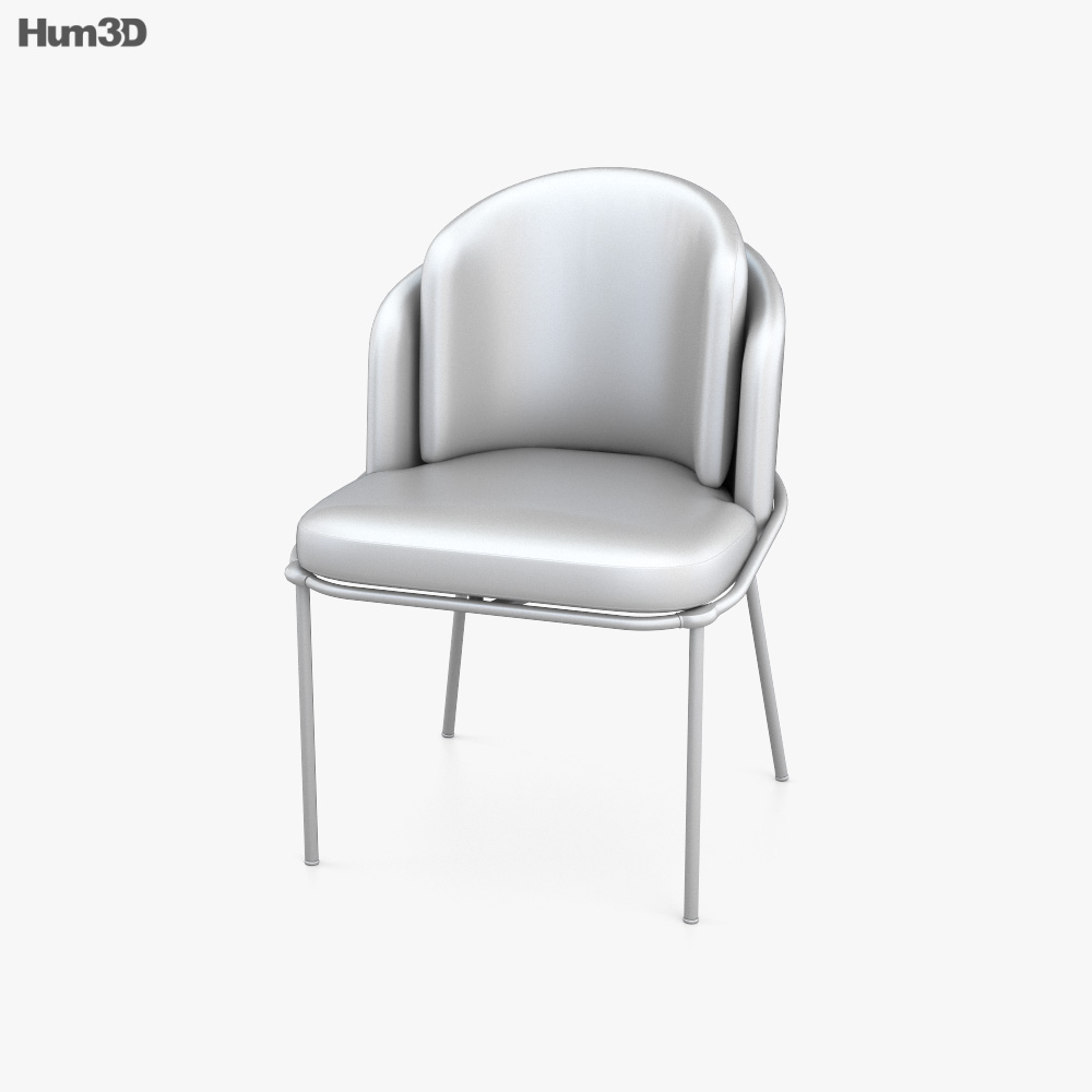 Minotti Fil Noir Chair 3D model - Download in MAX, OBJ, FBX, C4D