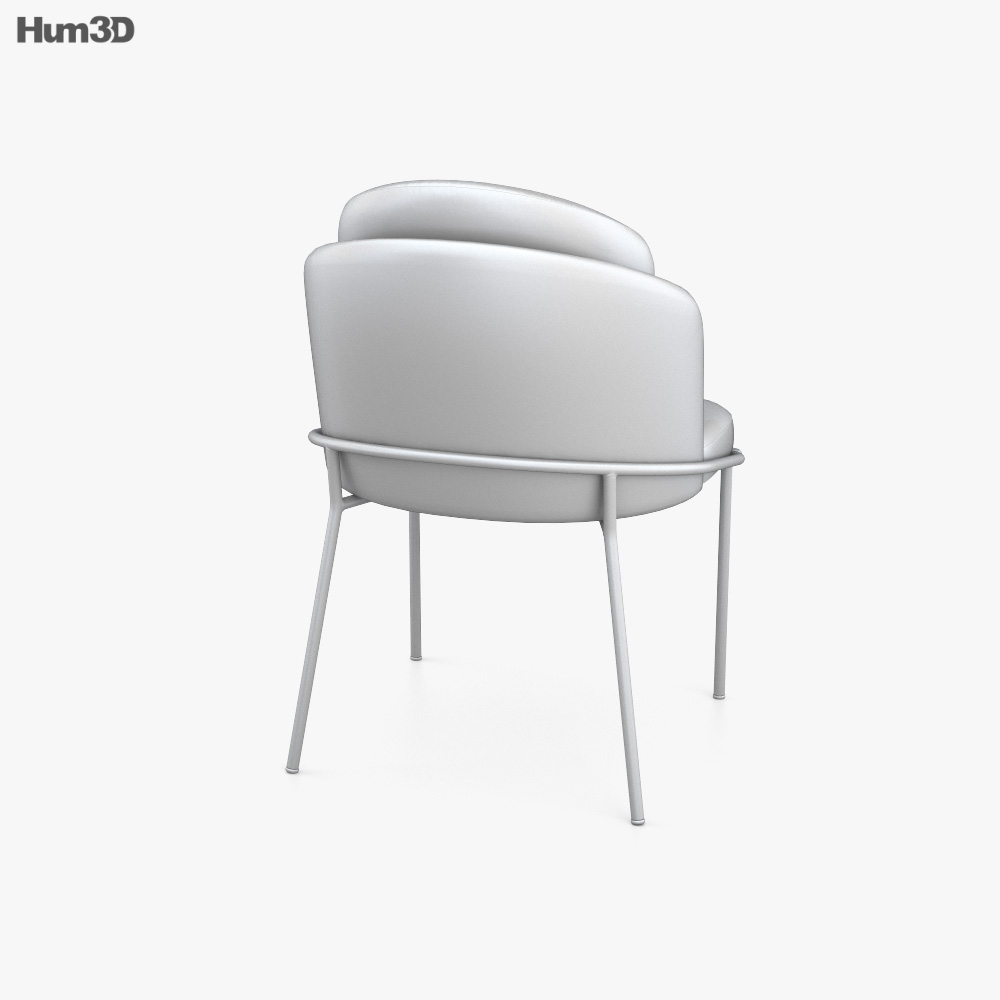 Minotti Fil Noir Chair 3D model - Download in MAX, OBJ, FBX, C4D