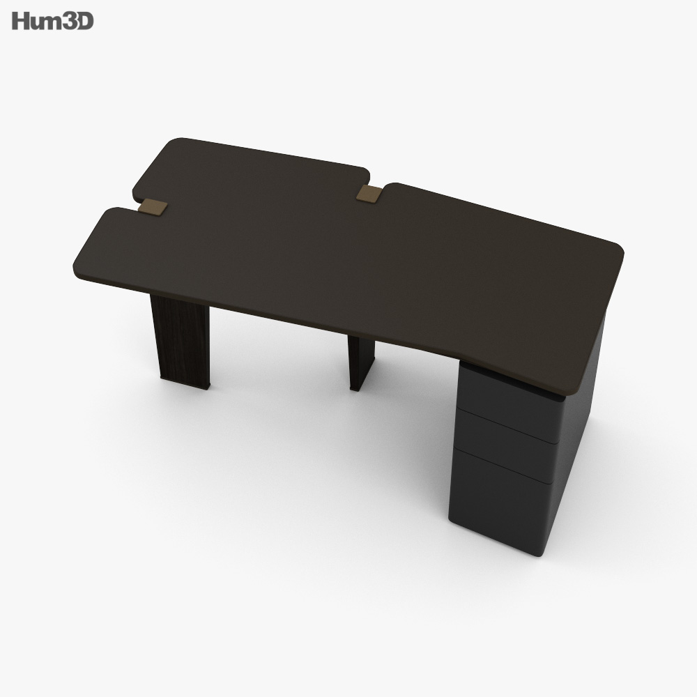 Minotti Jacob Desk 3D model - Download in MAX, OBJ, FBX, C4D