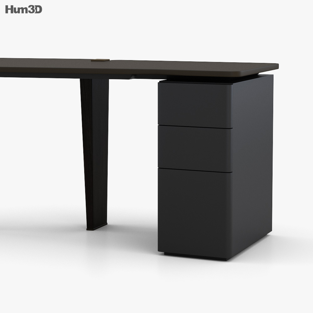 Minotti Jacob Desk 3D model - Download in MAX, OBJ, FBX, C4D